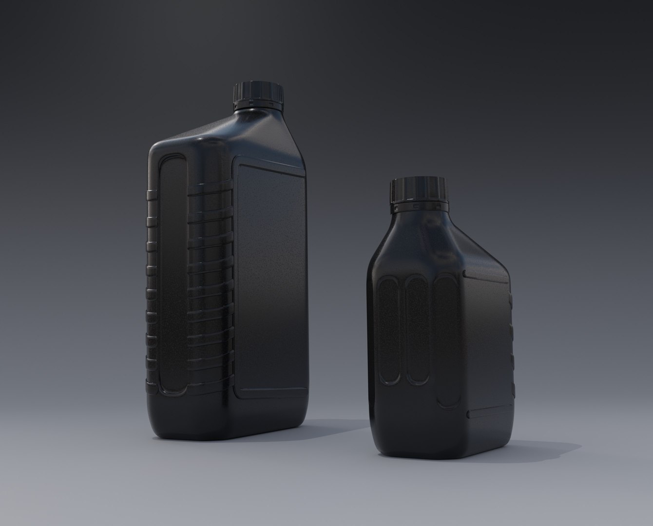 3D Small and Big Motor Oil Bottles model - TurboSquid 2160735