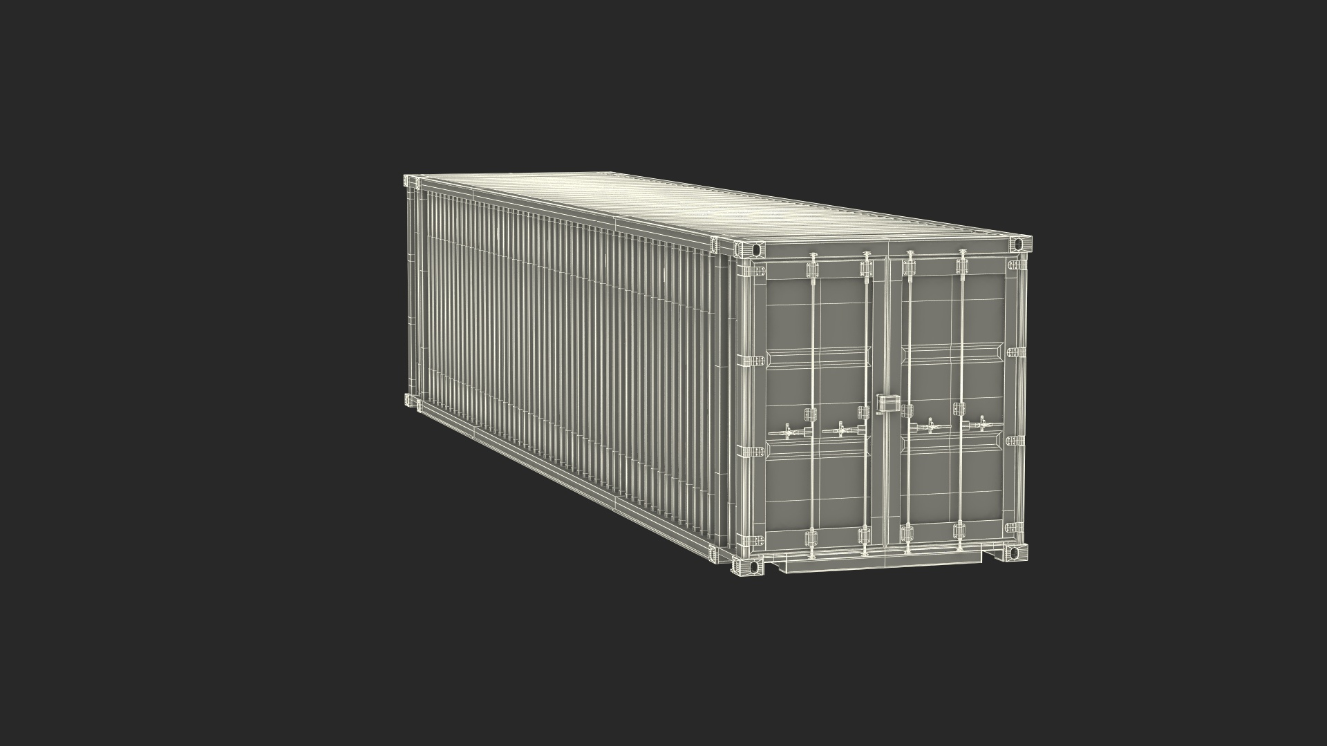 High Cube Cargo Worthy Shipping Container 45FT Model - TurboSquid 2143785