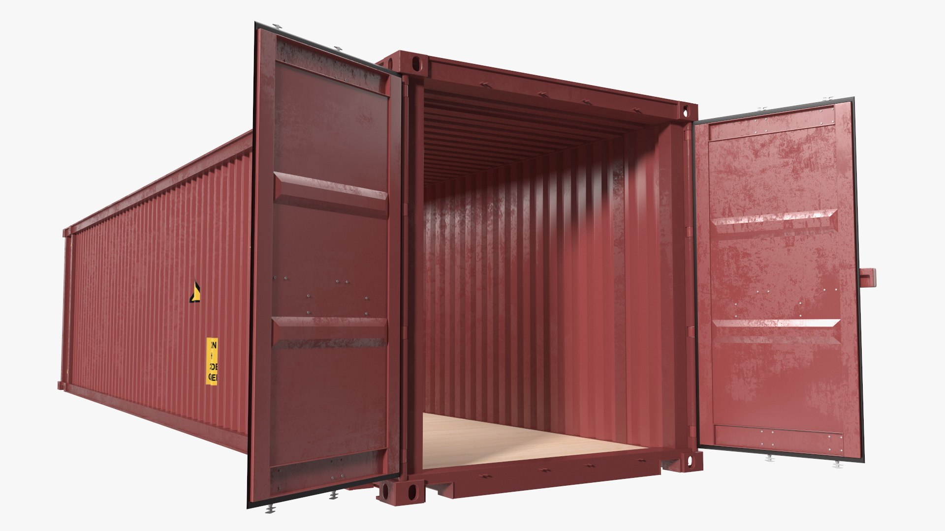 High Cube Cargo Worthy Shipping Container 45FT Model - TurboSquid 2143785