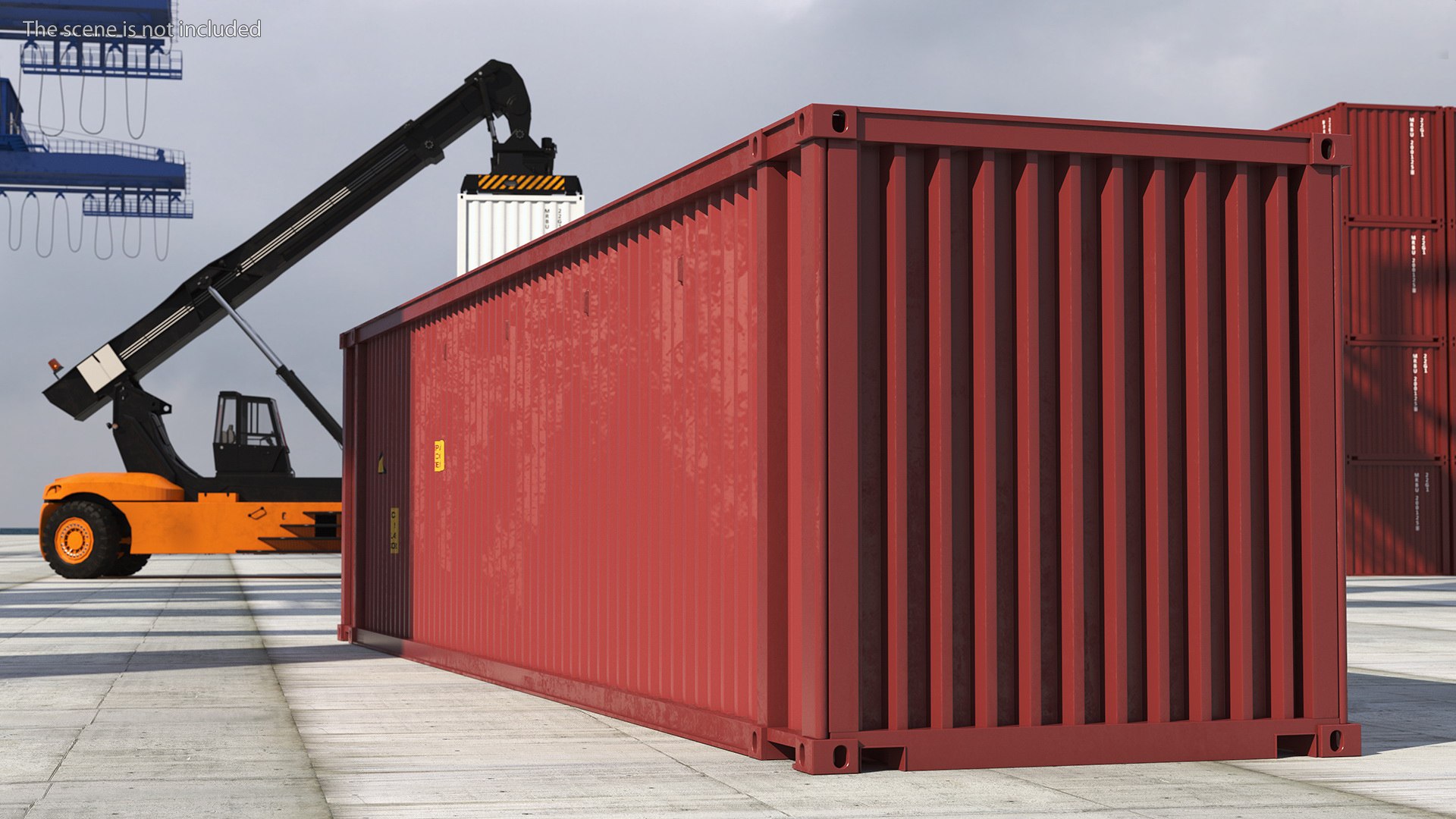 High Cube Cargo Worthy Shipping Container 45FT Model - TurboSquid 2143785