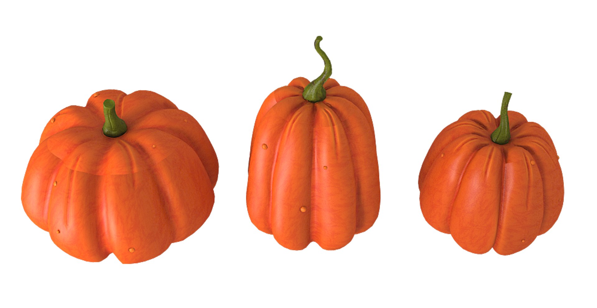 Pumpkin low-poly 3D model - TurboSquid 1461883