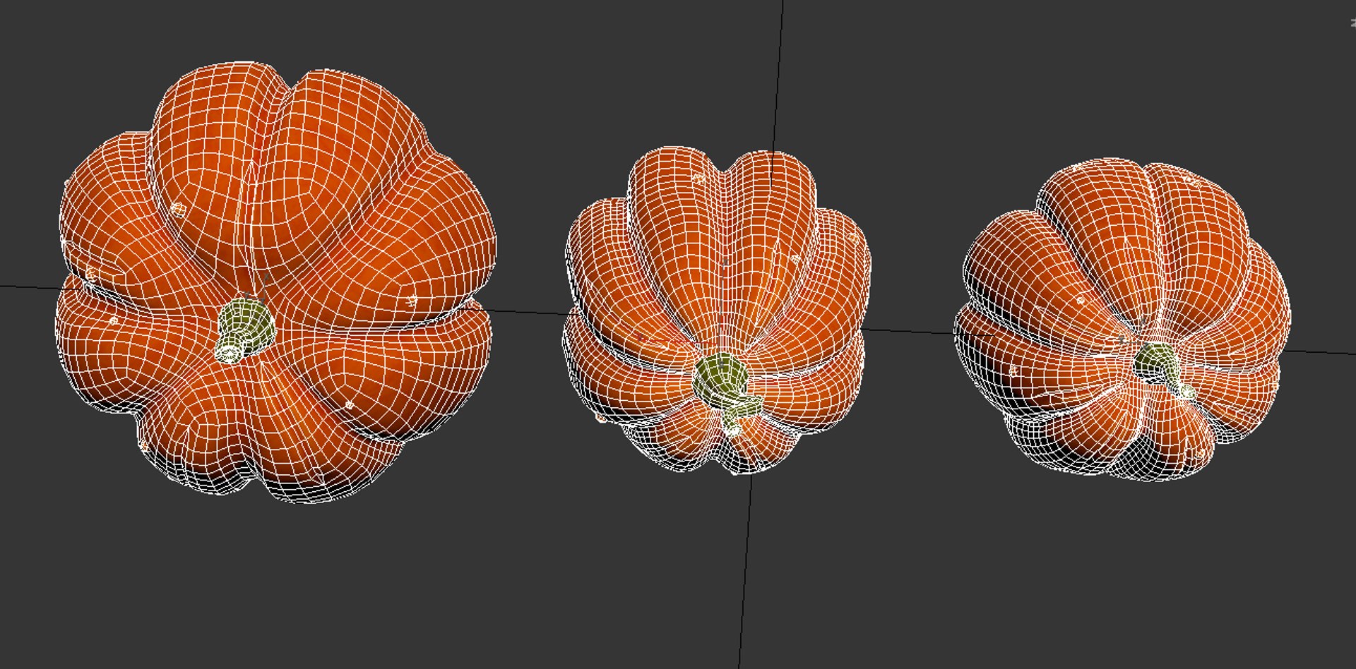 Pumpkin low-poly 3D model - TurboSquid 1461883