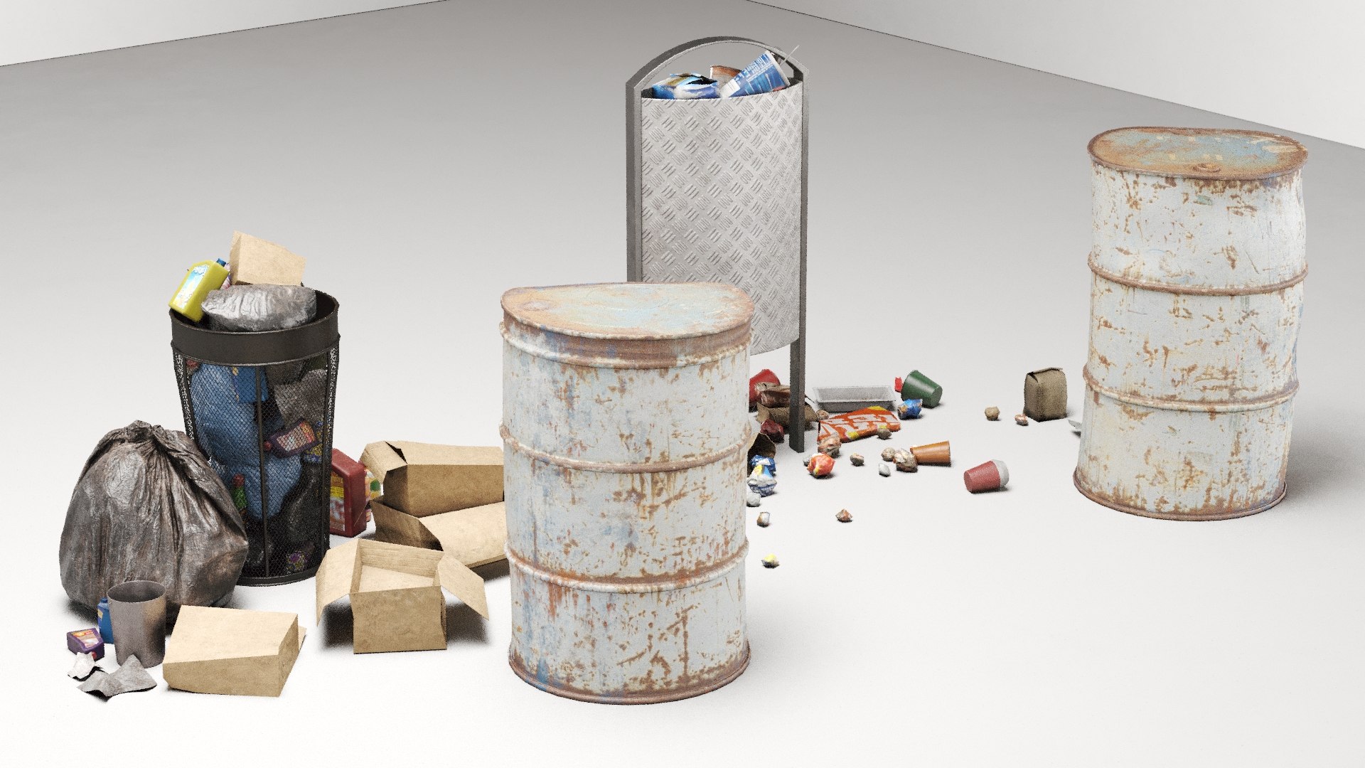 Street Trash Model - TurboSquid 1949407