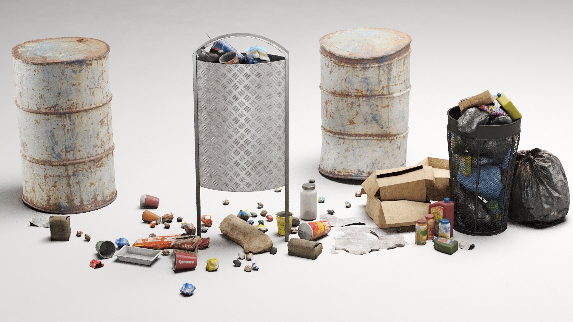 Street Trash Model - TurboSquid 1949407