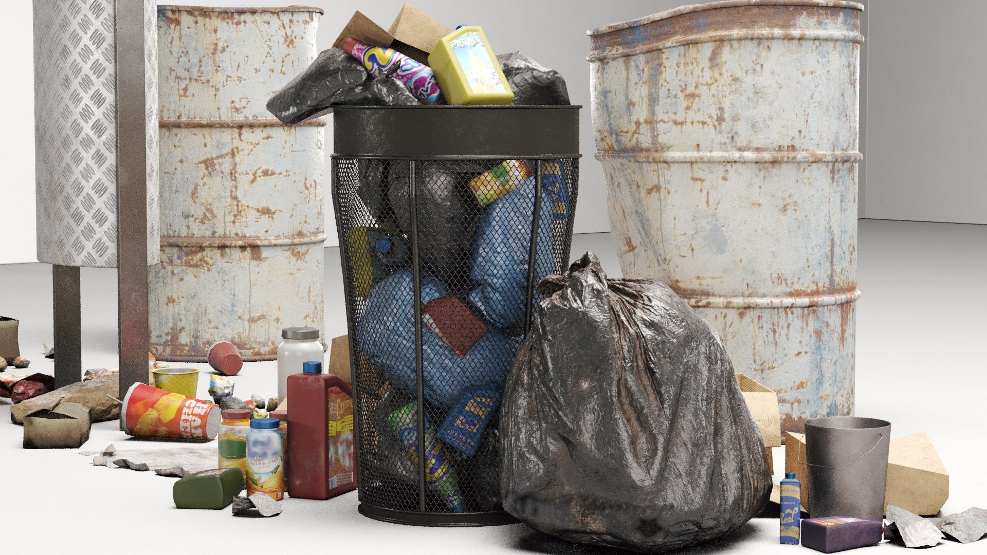 Street Trash Model - TurboSquid 1949407