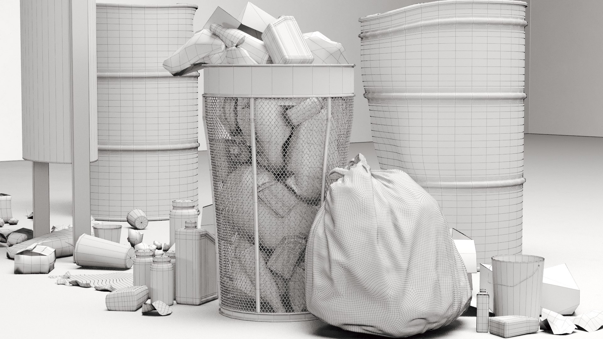 Street Trash Model - TurboSquid 1949407