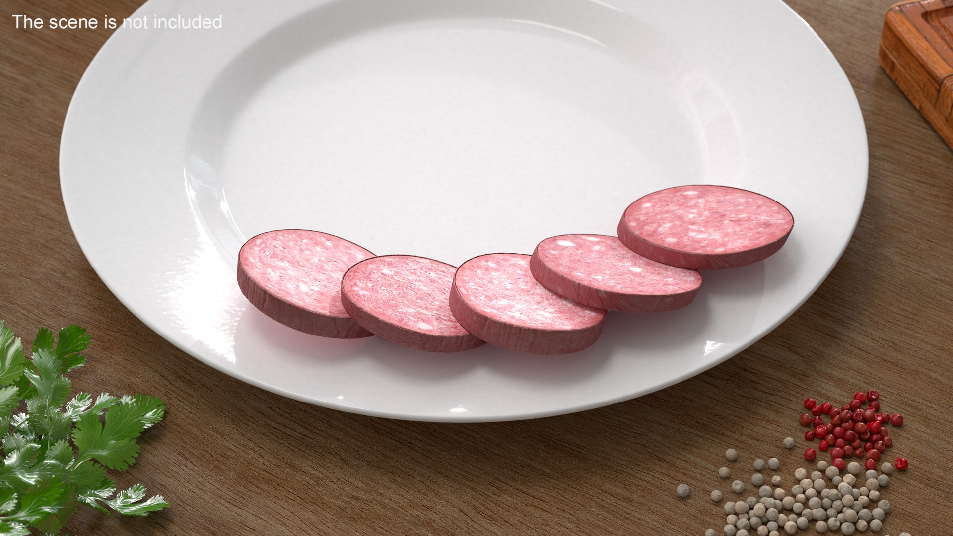 Half Smoked Sausage On Plate 3D Model - TurboSquid 2195774
