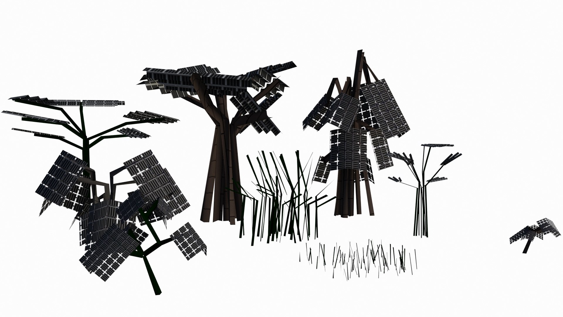 Alien Foliage 3D Model - TurboSquid 1991792