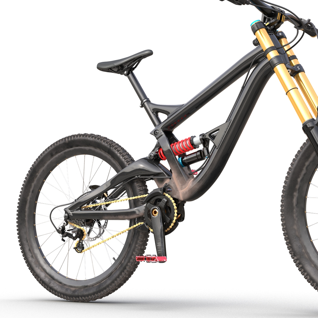 3d mountain bike generic rigged model