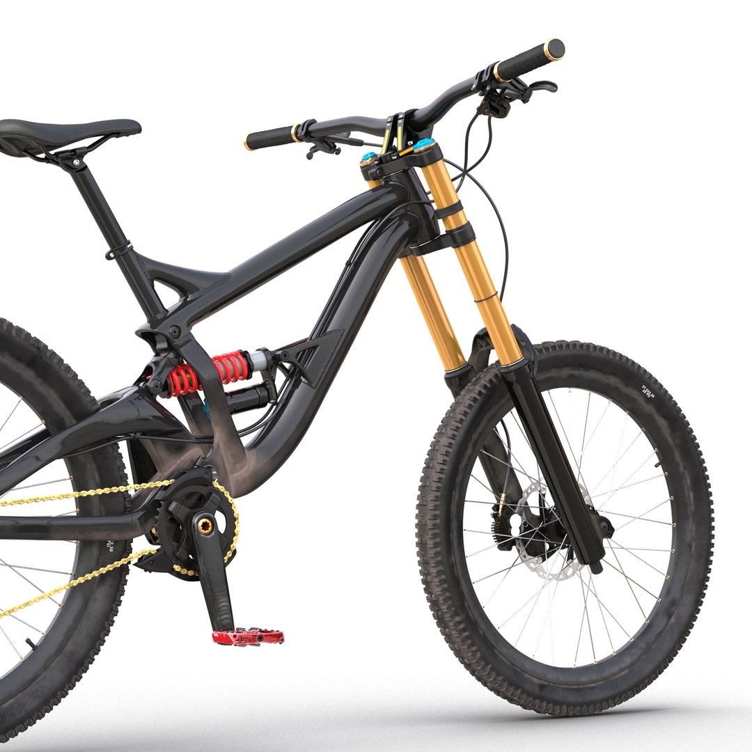 3d mountain bike generic rigged model