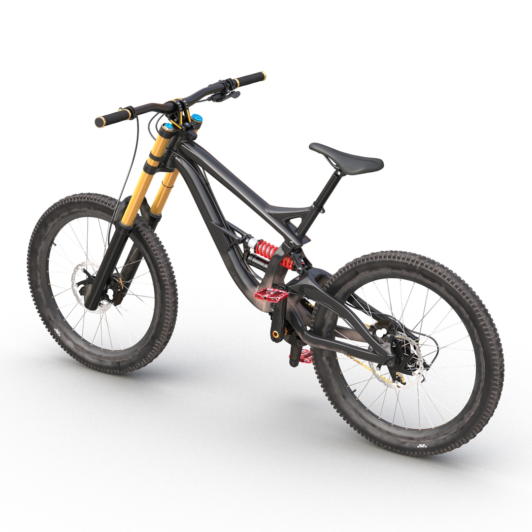3d mountain bike generic rigged model