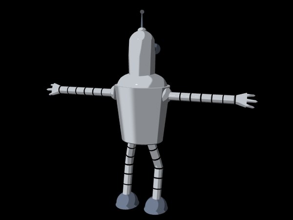 coolest robot bender futurama lwo