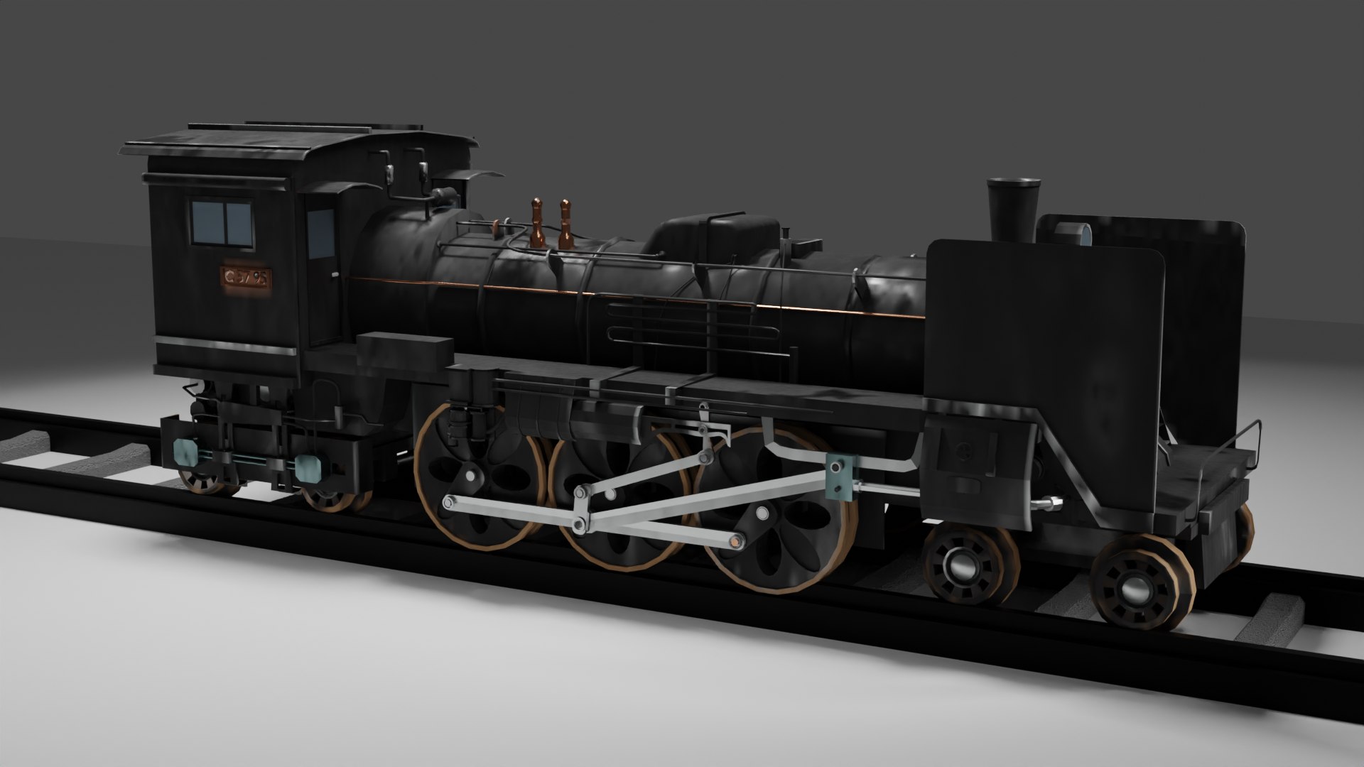 Locomotive C5795 PBR Low Poly Game Ready 3D Model - TurboSquid 1980796