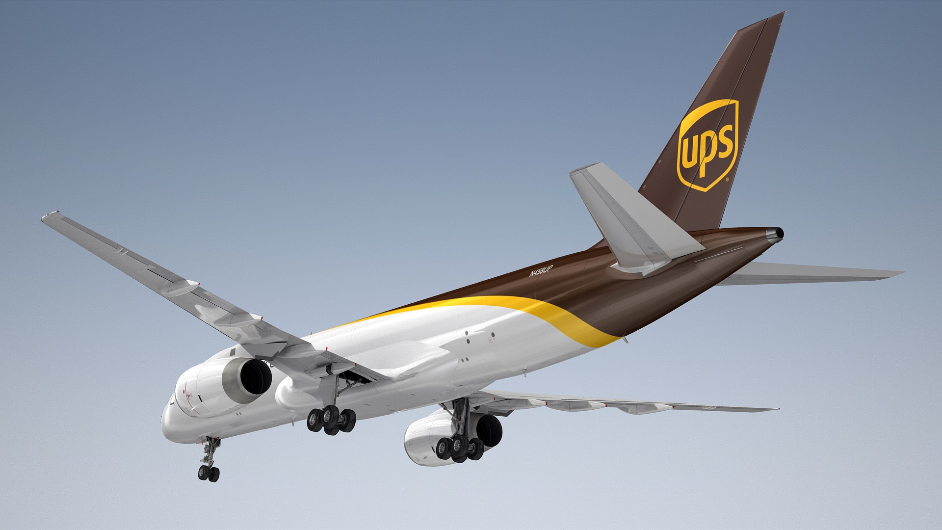 3D Boeing 757-200PF UPS Model - TurboSquid 2184275