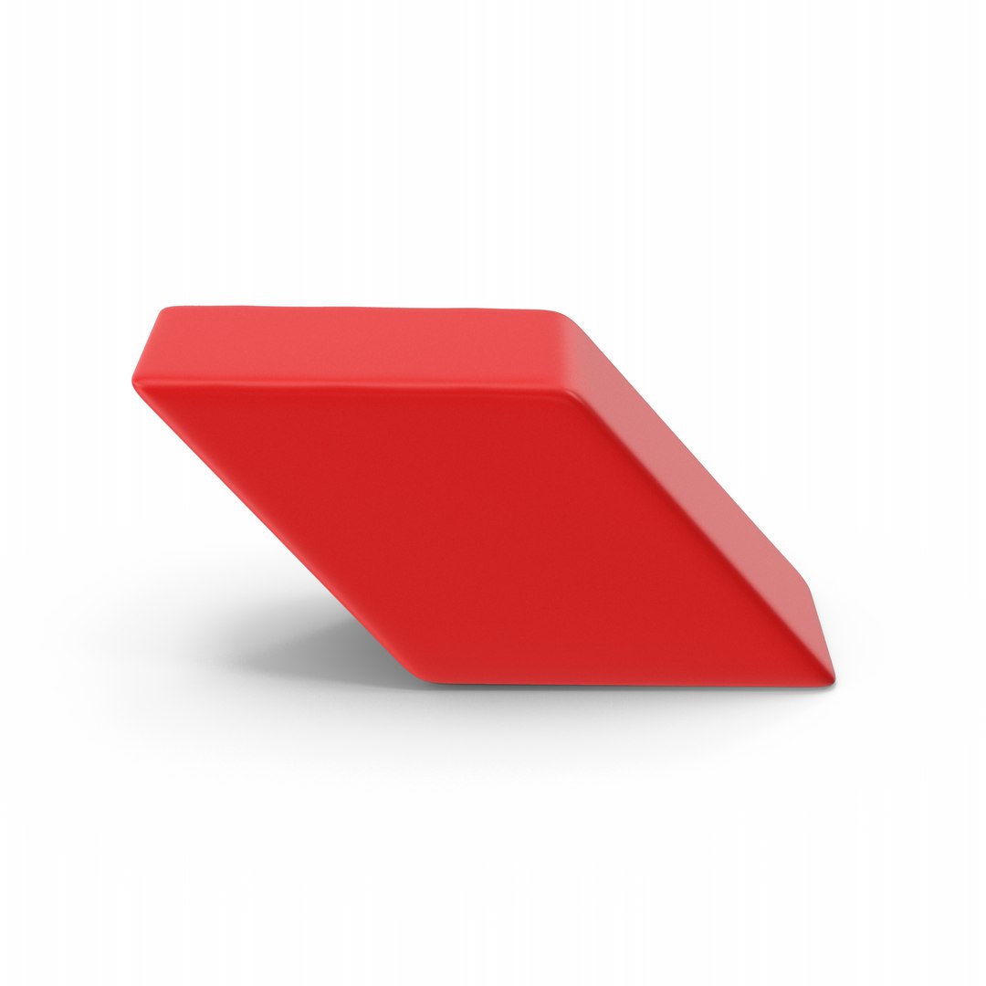 Red Rhombus 3D - TurboSquid 1911807