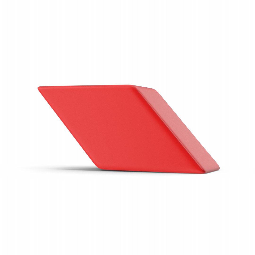 Red Rhombus 3D - TurboSquid 1911807
