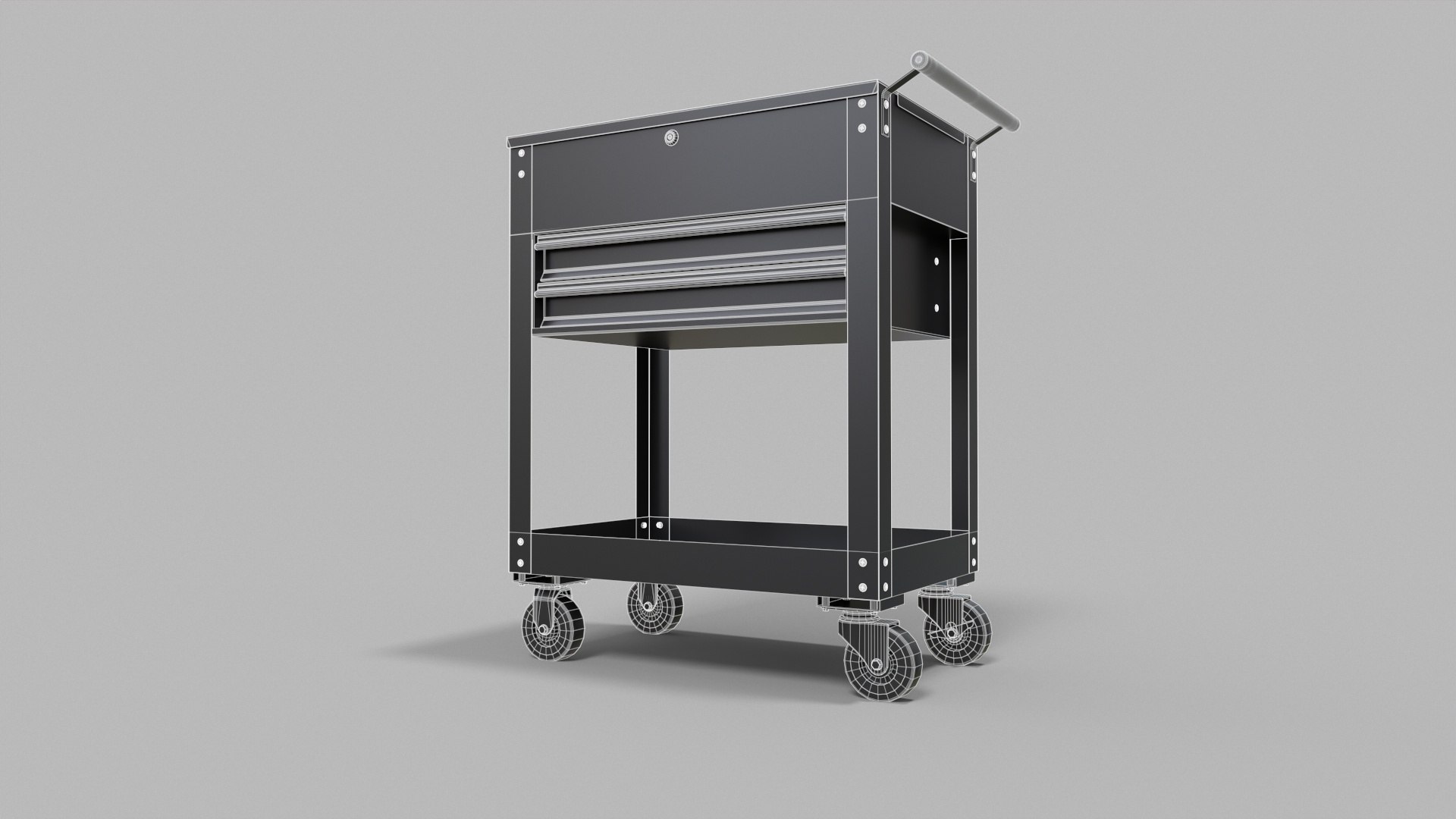 3D 1 Utility Cart Model - TurboSquid 2045139