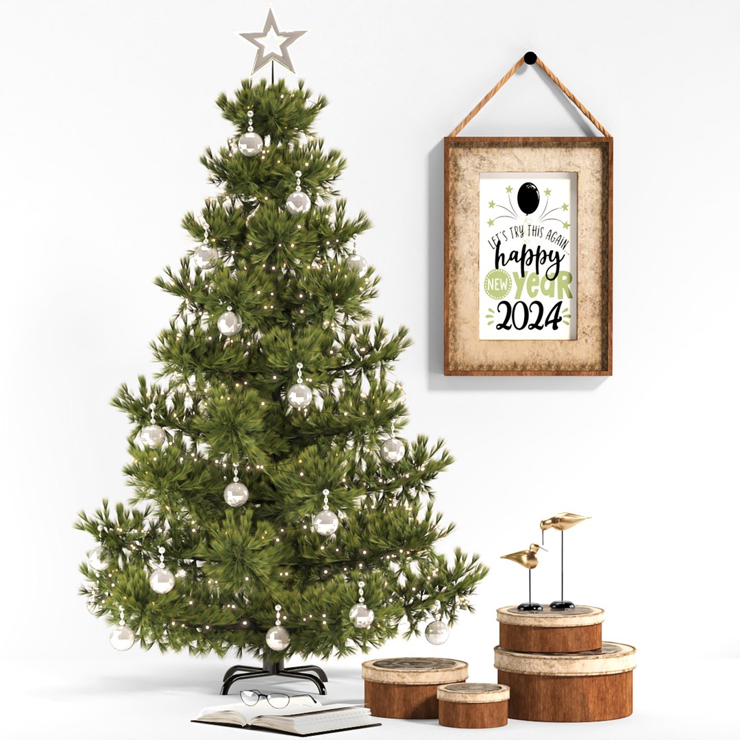 3D Christmas Tree Set -04 - TurboSquid 2169454