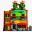 3ds Max Cartoon Mexican Restaurant