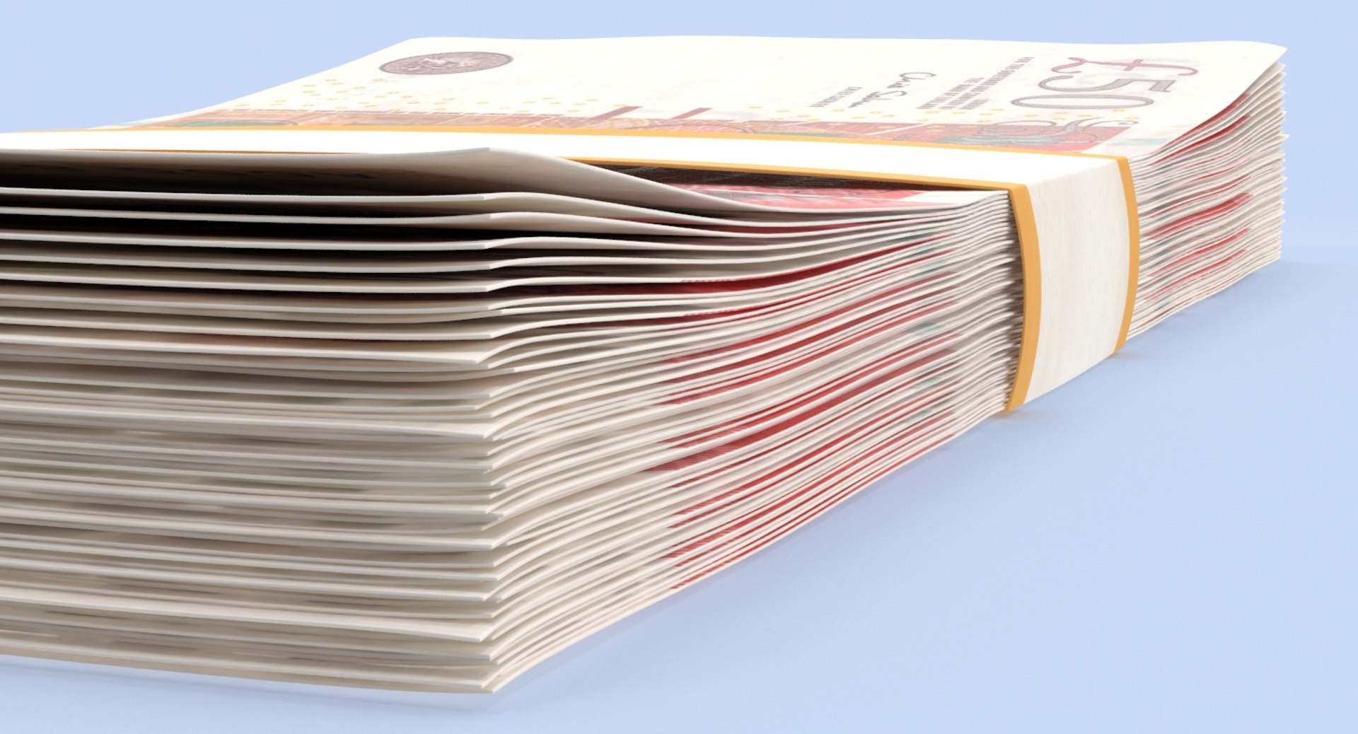3D 50-pound-note---stack Model | 1145029 | TurboSquid