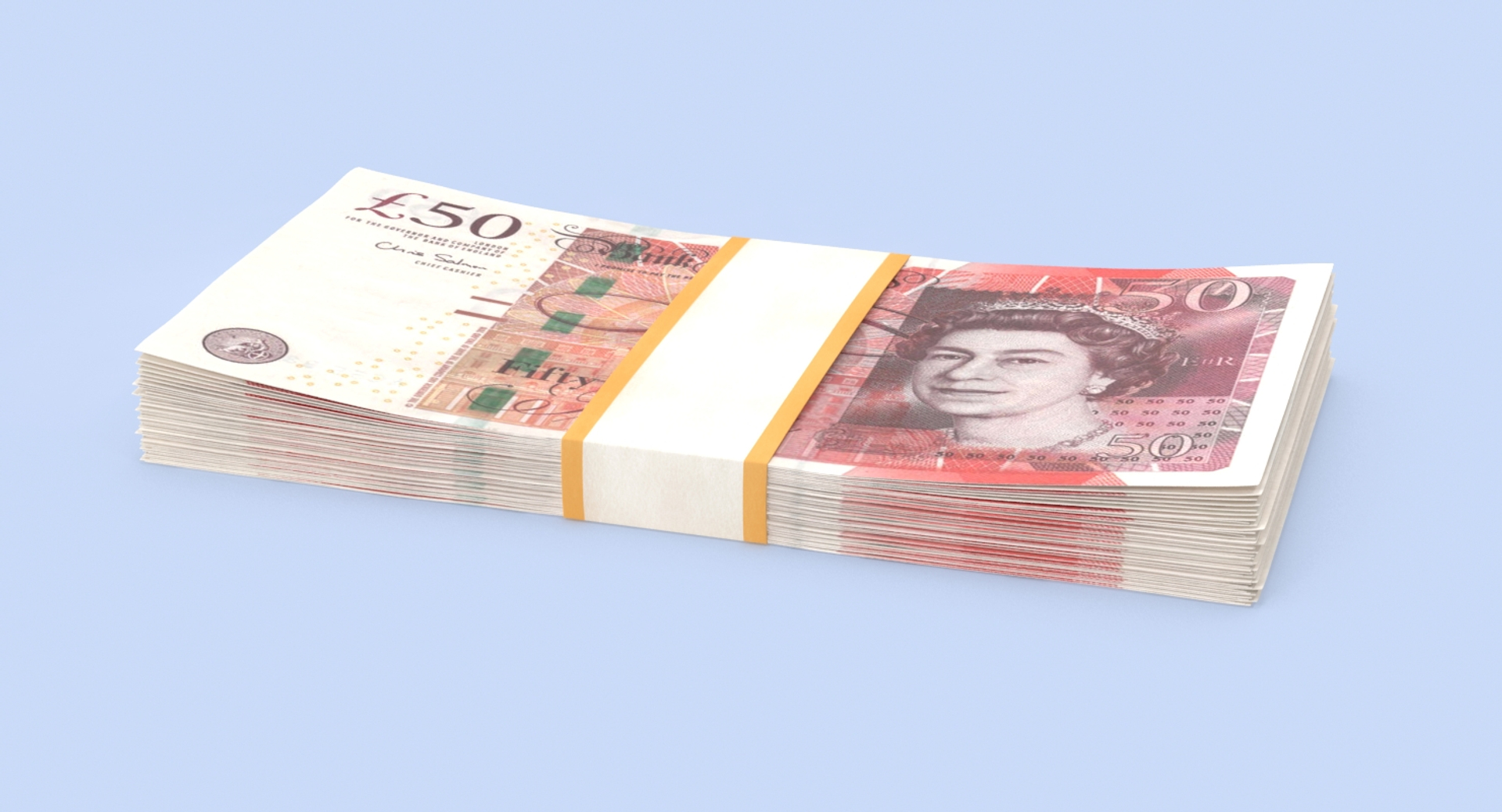 3D 50-pound-note---stack Model | 1145029 | TurboSquid