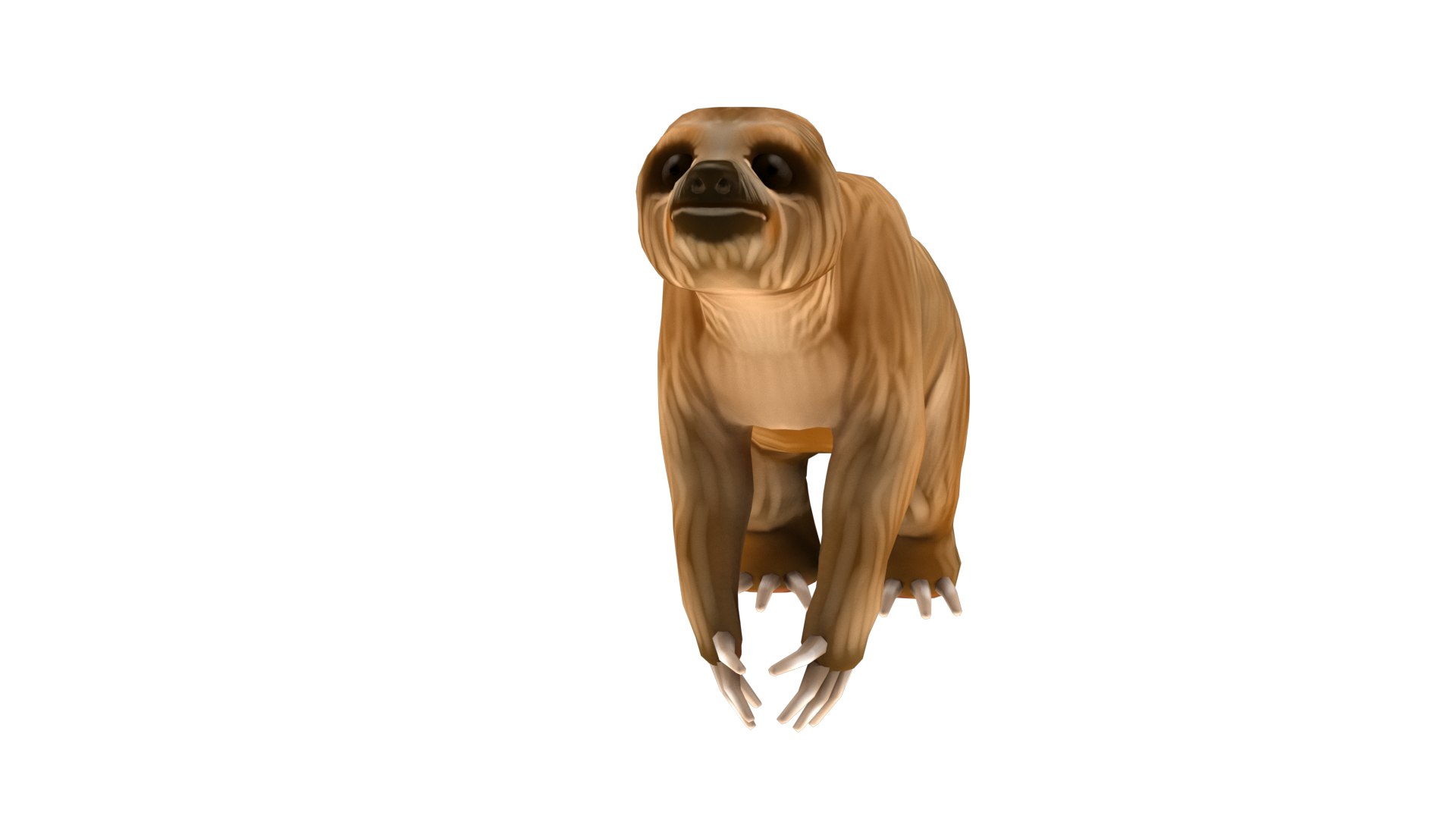 3D Sloth Low-poly Model - TurboSquid 1461625