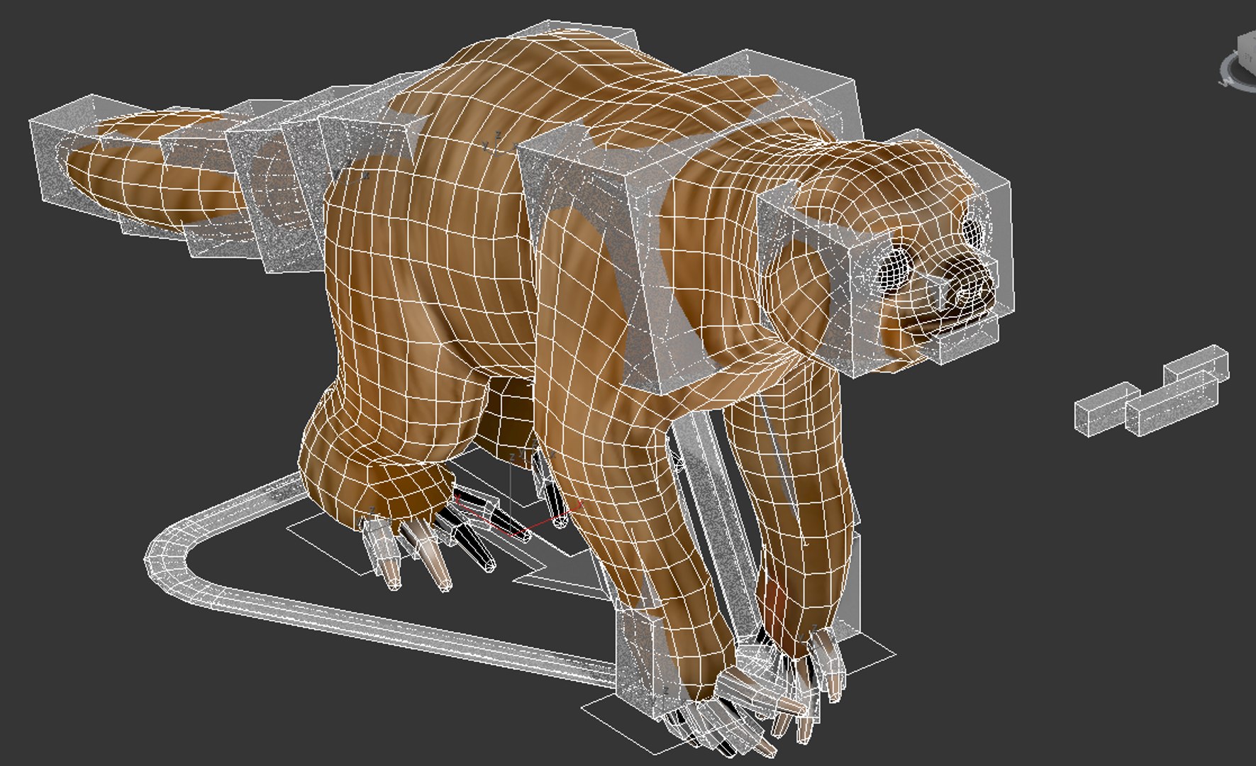 3D Sloth Low-poly Model - TurboSquid 1461625