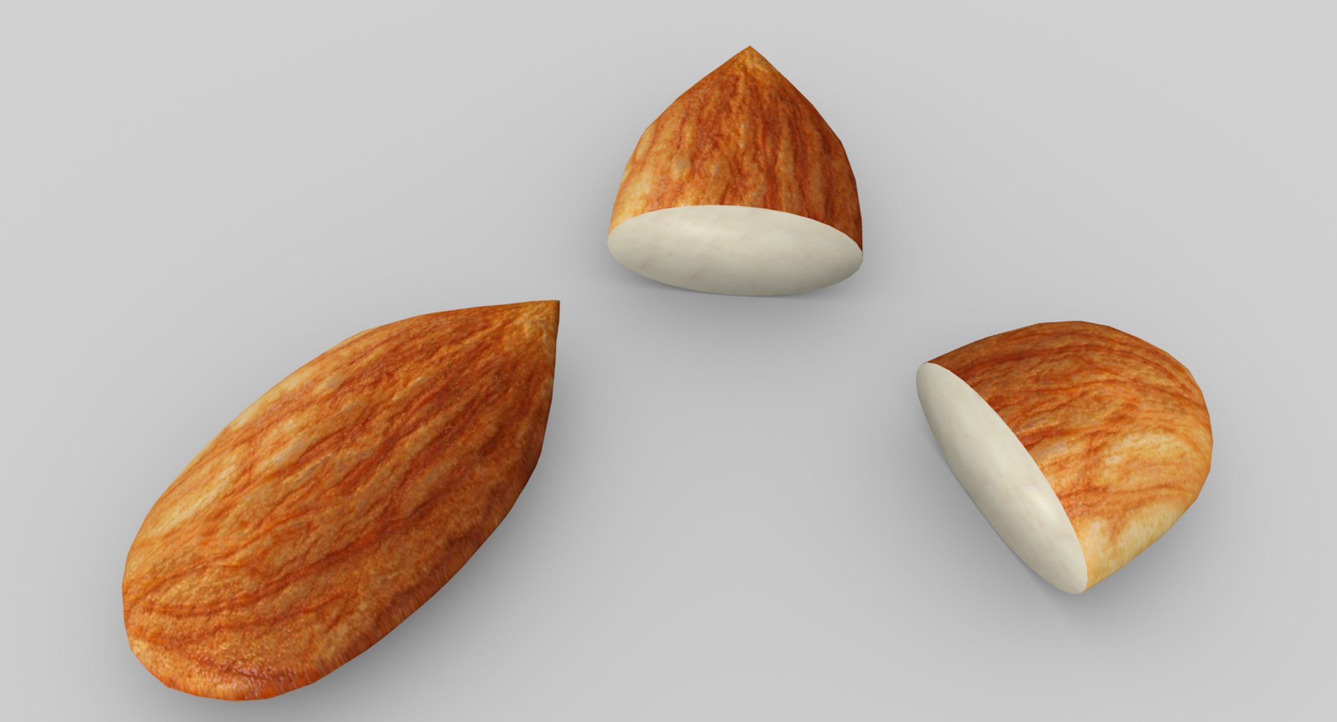 3D almond games fruit model - TurboSquid 1412907