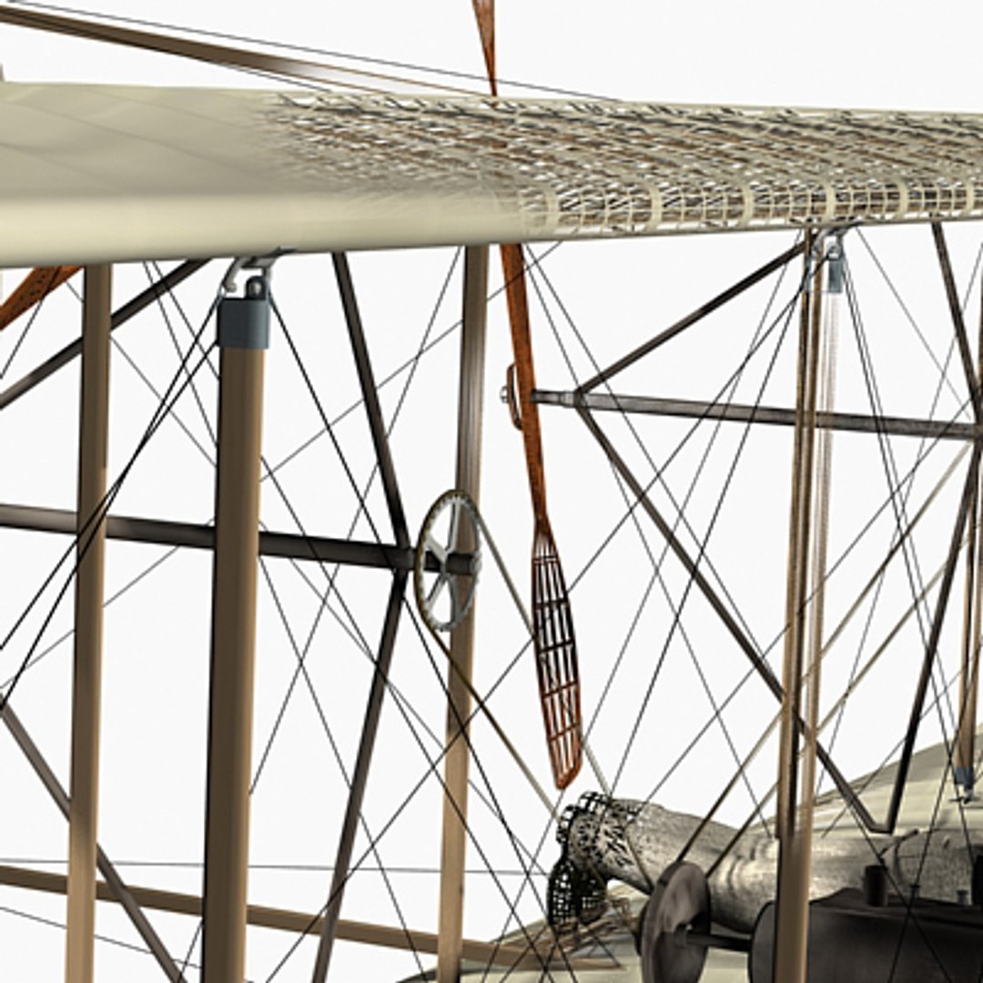 1903 wright flyer 3d model