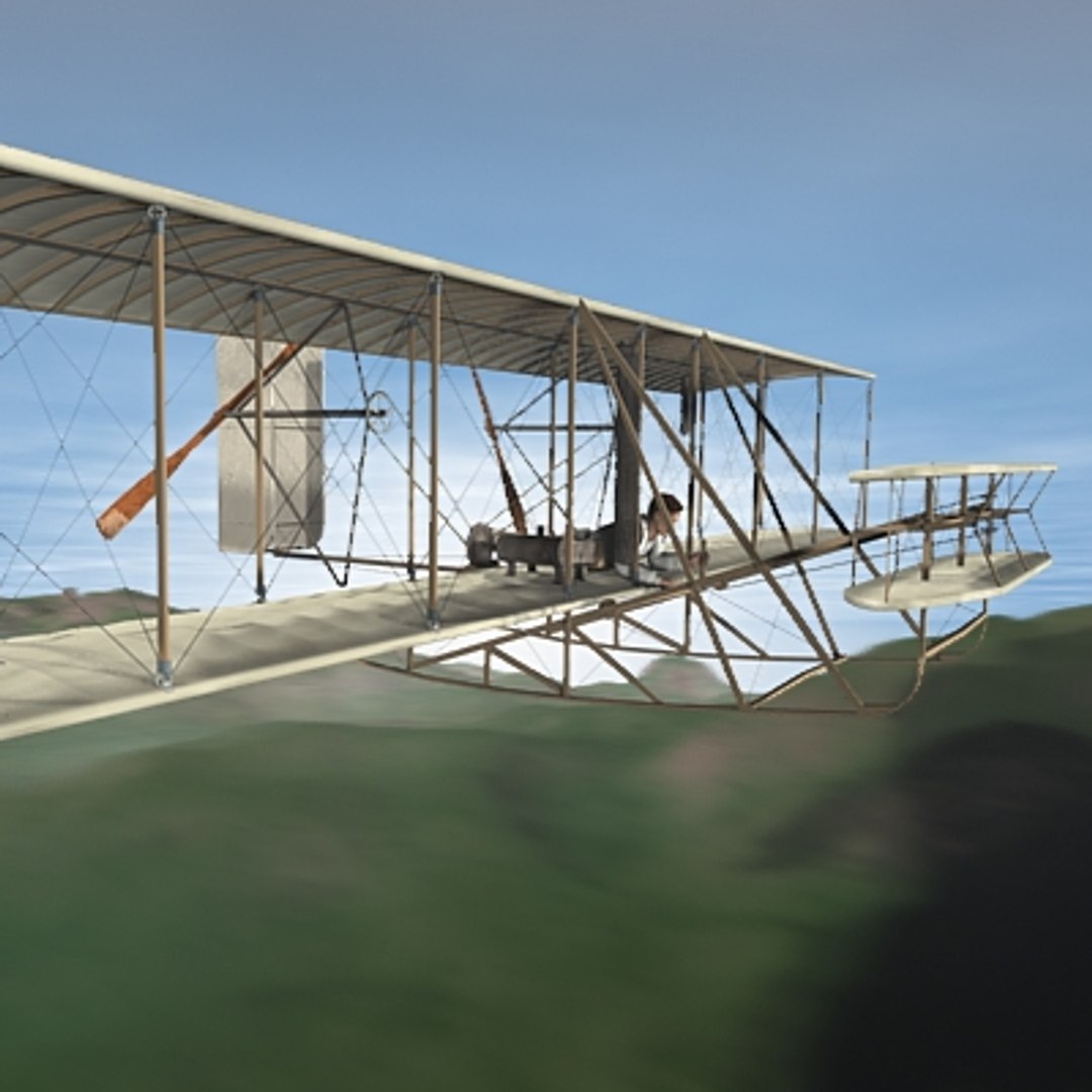 1903 wright flyer 3d model