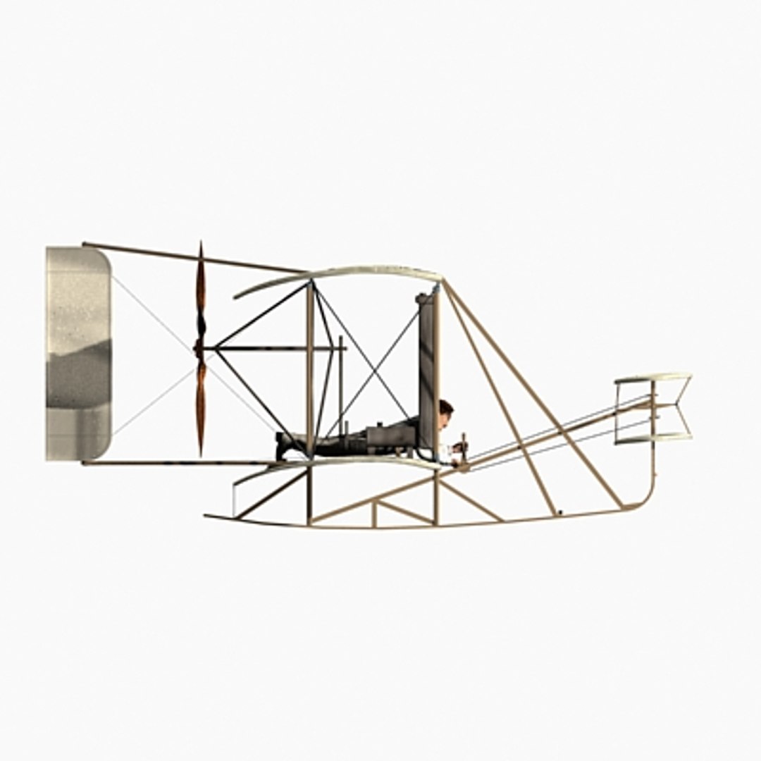1903 wright flyer 3d model