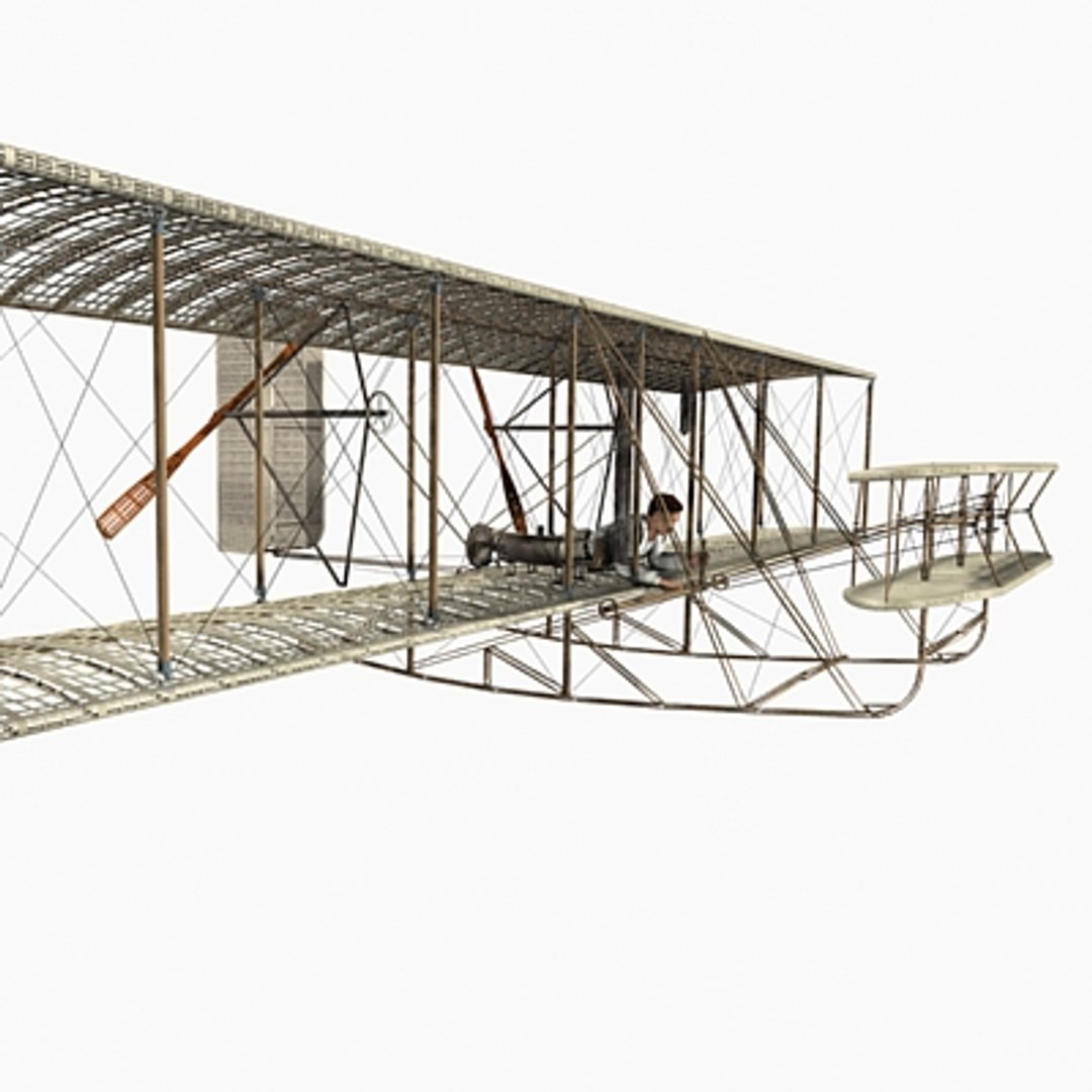 1903 wright flyer 3d model