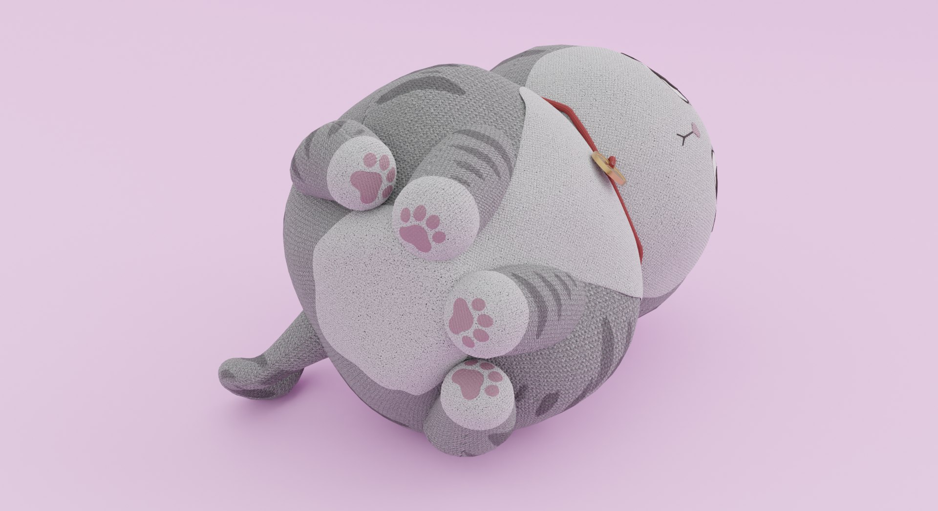3D Cute Cat Soft Toy - TurboSquid 1871574