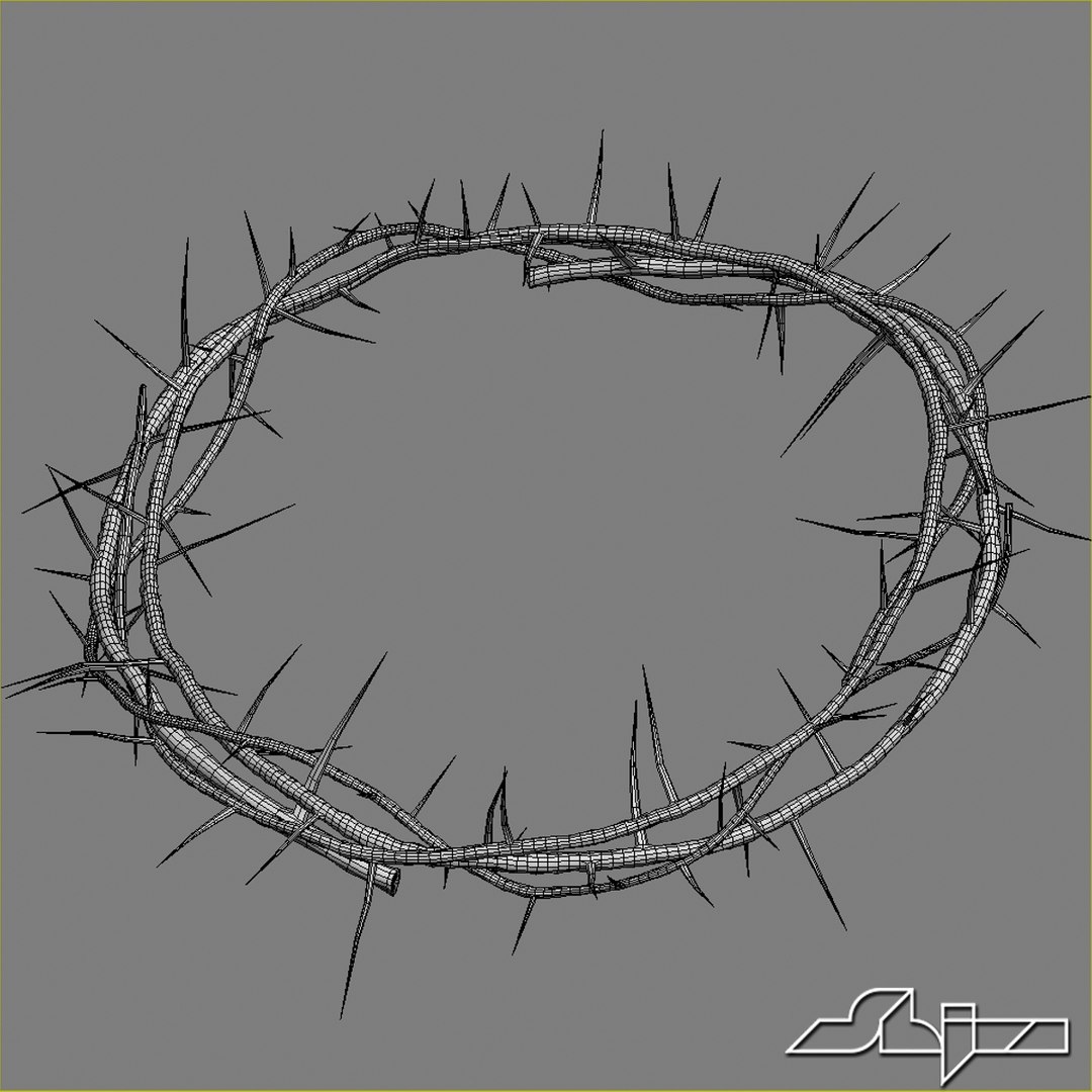 3d Thorn Wreath Model