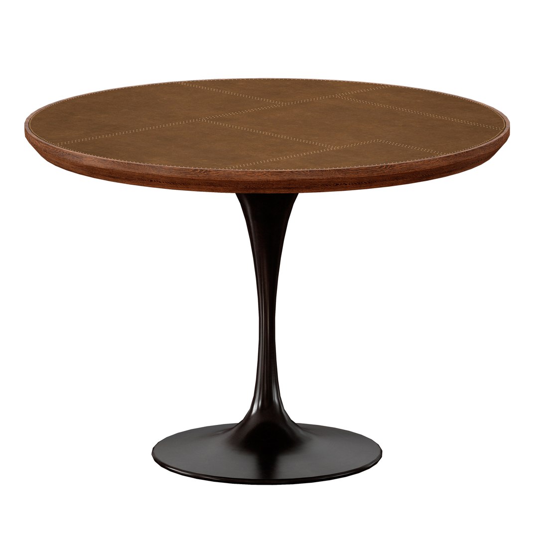 3D model Penn Patchwork Bronze 42 Pedestal Base Dining Table ...