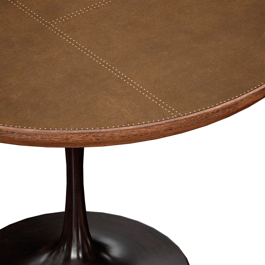 3D model Penn Patchwork Bronze 42 Pedestal Base Dining Table ...