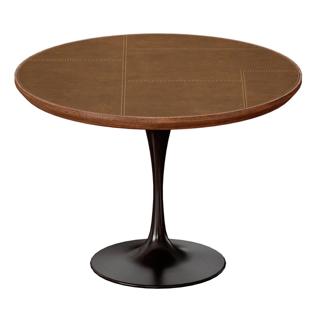 3D model Penn Patchwork Bronze 42 Pedestal Base Dining Table ...