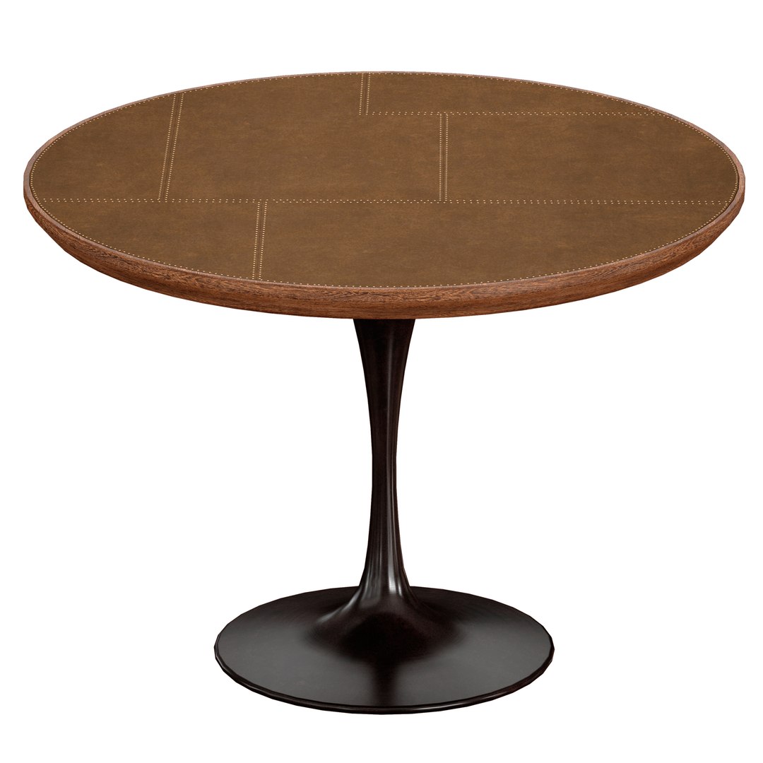 3D model Penn Patchwork Bronze 42 Pedestal Base Dining Table ...