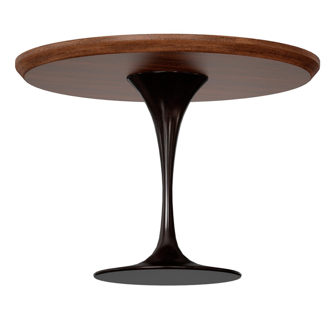 3D model Penn Patchwork Bronze 42 Pedestal Base Dining Table ...