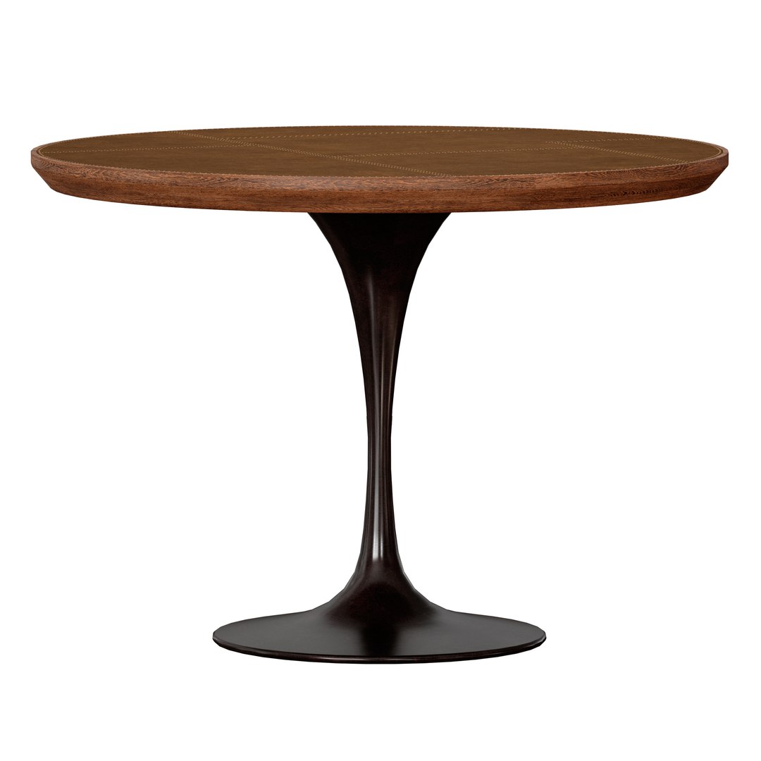 3D model Penn Patchwork Bronze 42 Pedestal Base Dining Table ...