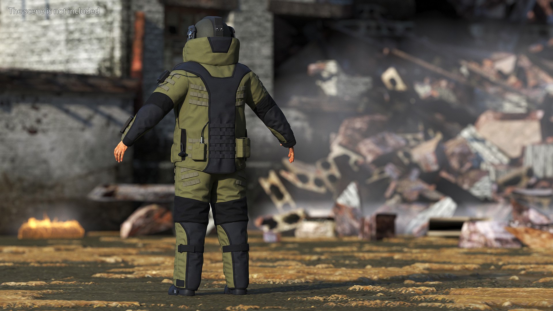 3D EOD 10 Bomb Suit Rigged For Maya - TurboSquid 2159269