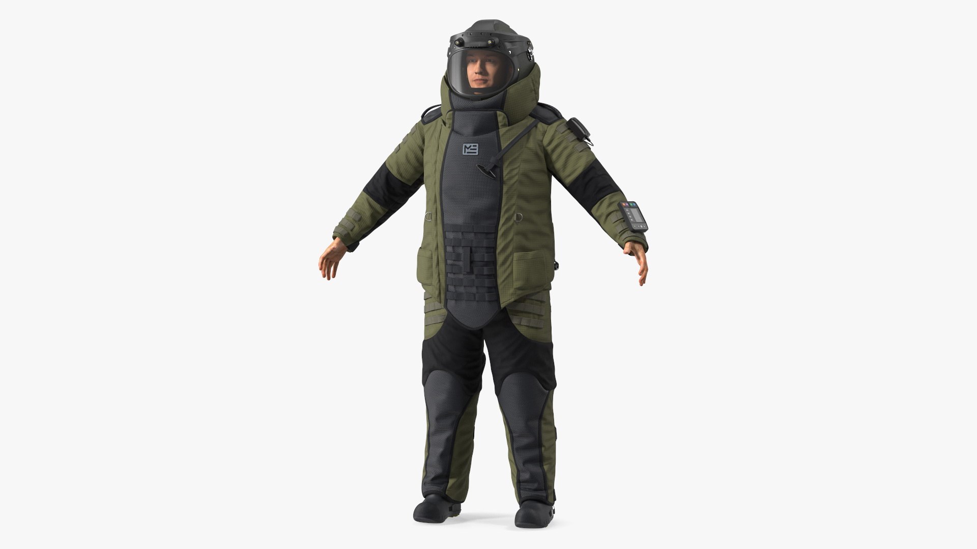 3D EOD 10 Bomb Suit Rigged For Maya - TurboSquid 2159269