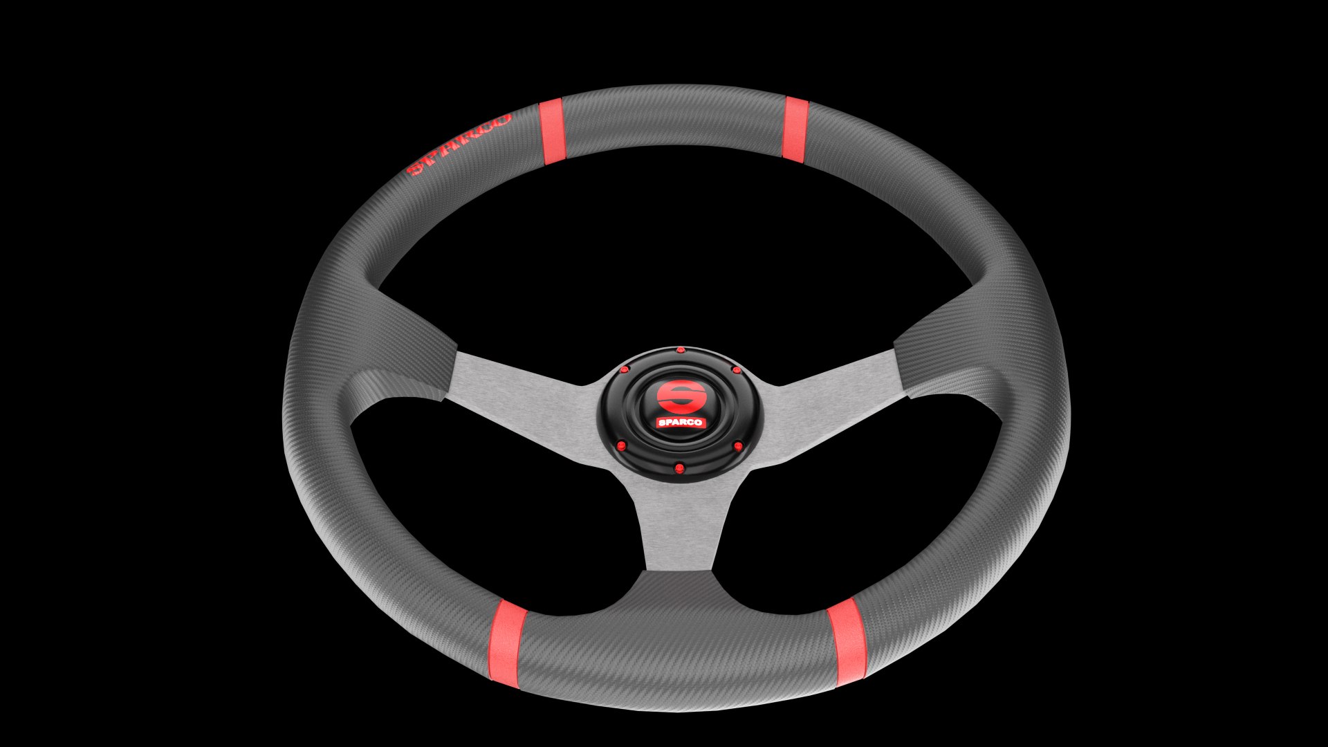 3D Sports Car Steering Wheel 03 Model - TurboSquid 2317992