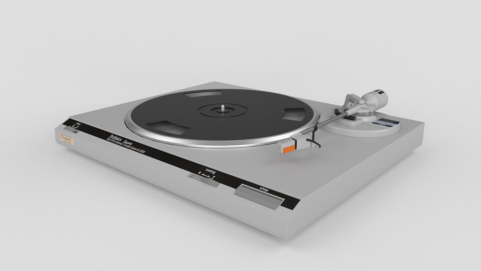 Technics Sl-q200 3D Model - TurboSquid 1304888