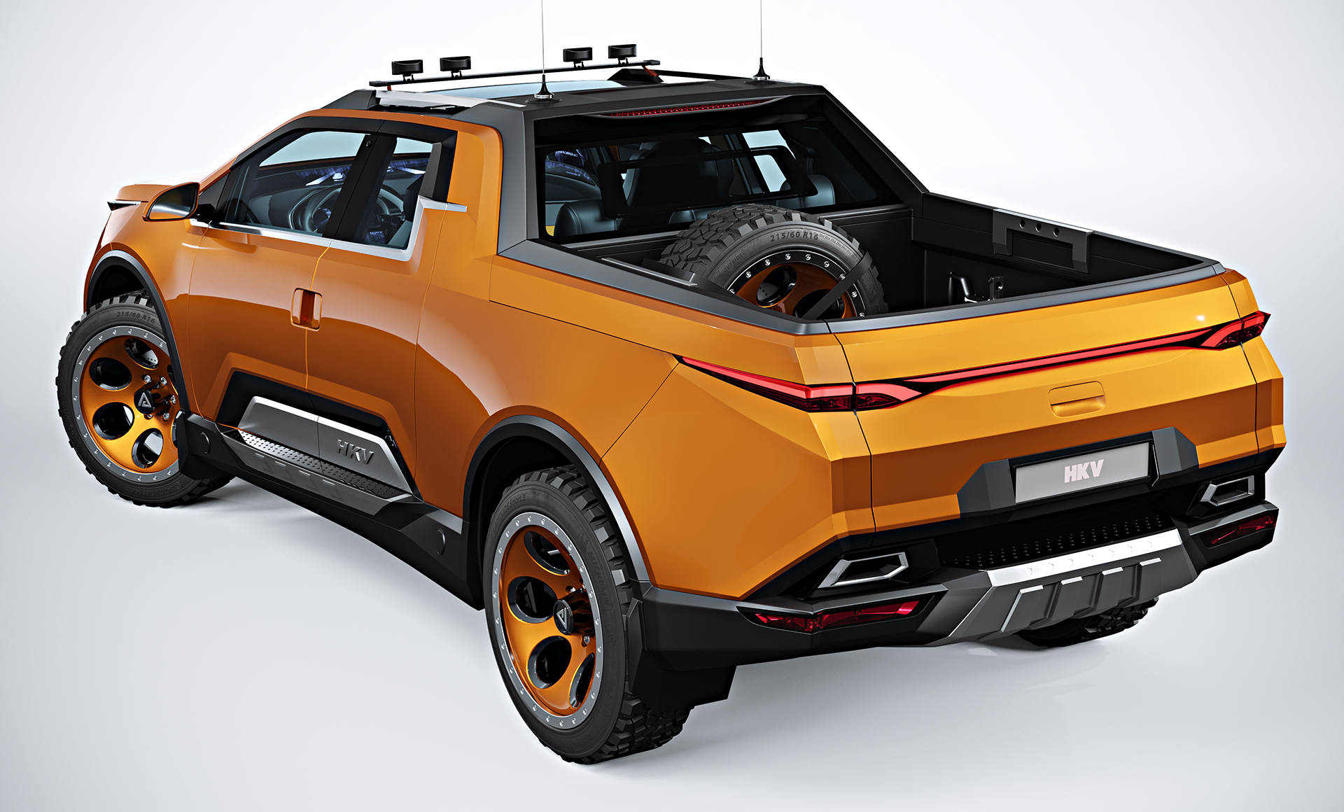 Futuristic pickup truck 3D - TurboSquid 1597450