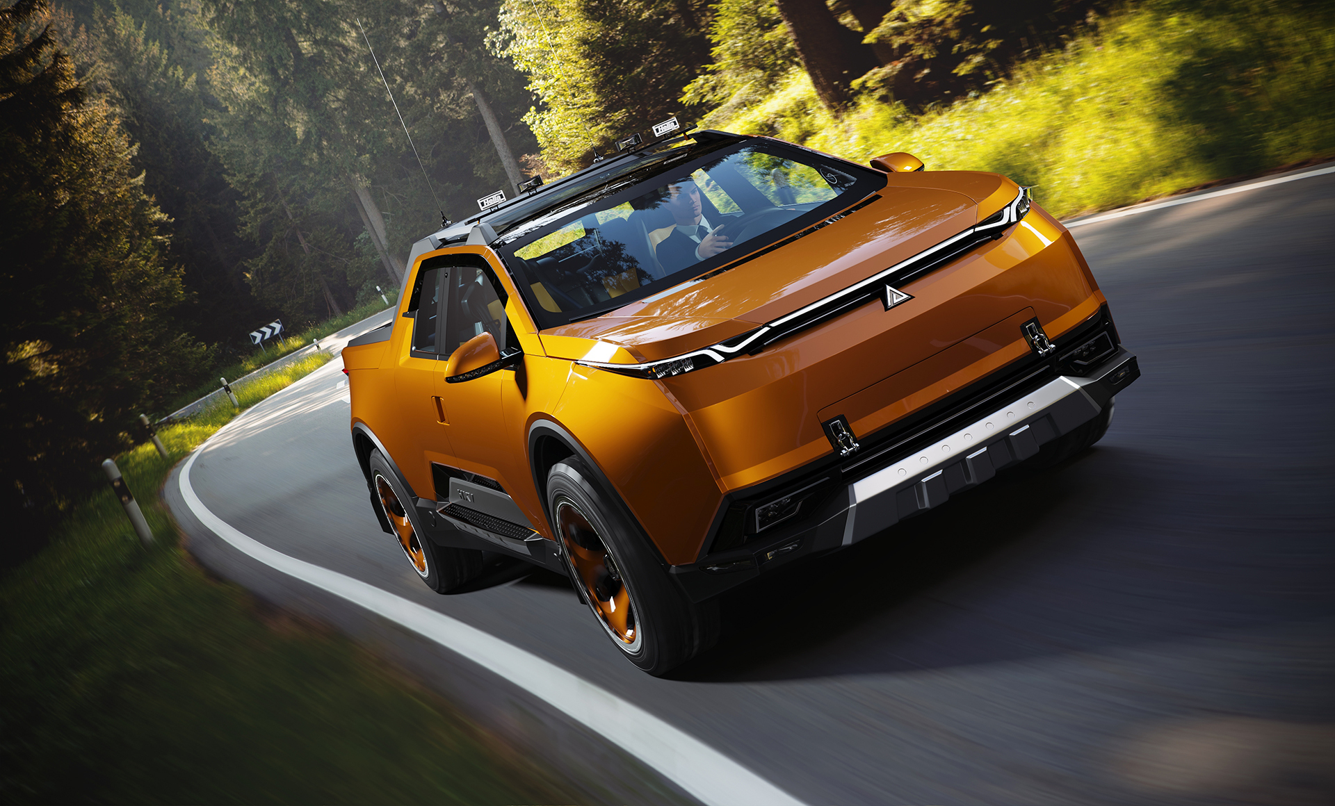 Futuristic pickup truck 3D - TurboSquid 1597450