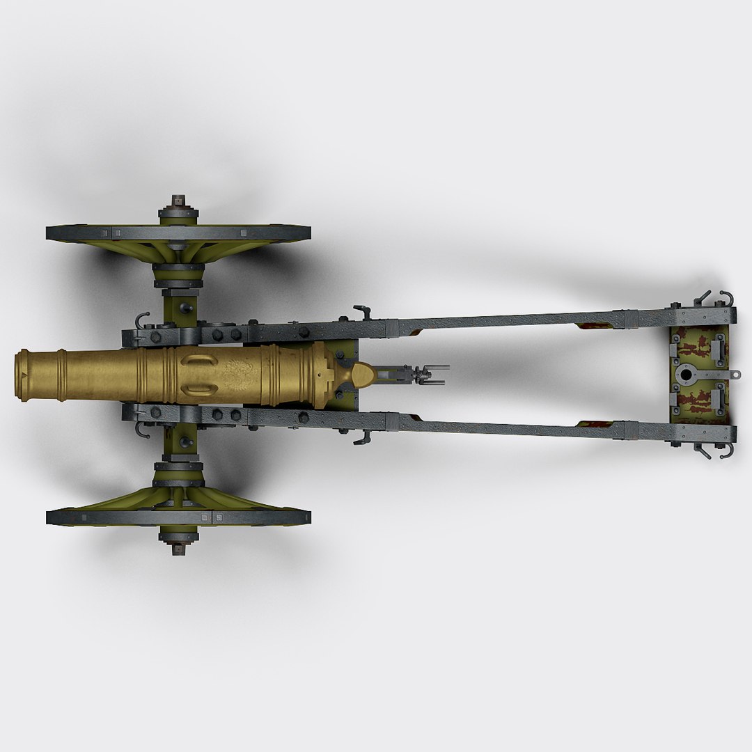 3d Model Cannon Licorne Howitzers