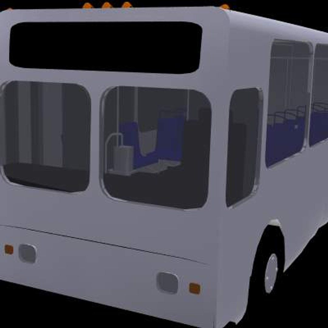 Commercial Bus Mesh 3ds