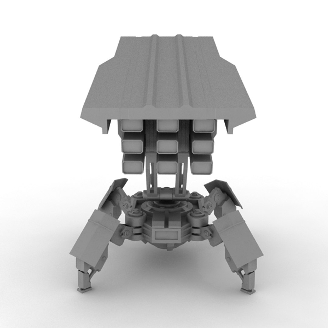 Walker Rocket Launcher 3d Model