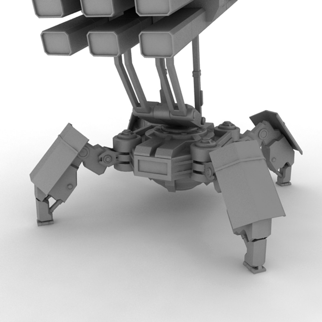 Walker Rocket Launcher 3d Model